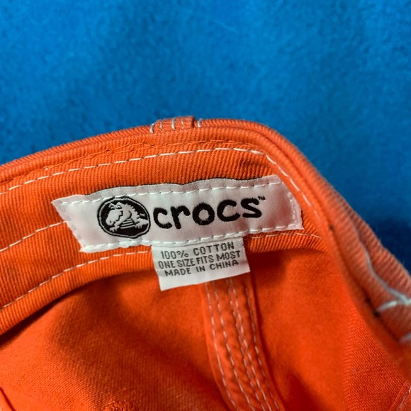 CROCS | Accessories | Vintage Crocs Cap Buckle Back Orange Crocodile On ...